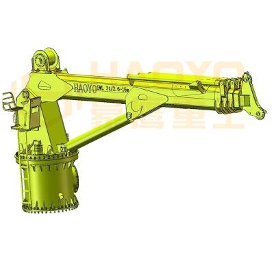 China 3 ton Hydraulic Telescopic Boom Floating Offshore Crane Manufacturers Marine Ship Deck Crane for sale