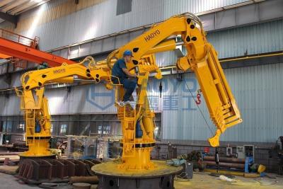 China Factory for 1 Ton/21.5m Folding Marine Deck Crane for Ship/Boat/Barge Ship for sale