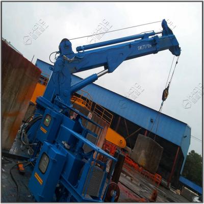 China Small Telescopic Universal Control for Hydraulic Crane Marine ship deck crane for sale