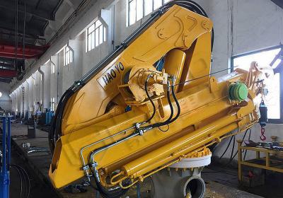 China 1t 19m Motor Drive Hydraulic Telescopic Knuckle Boom Marine Ship Deck Crane for sale