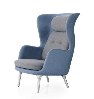China Ro Easy Chair RO Lounge Chair High Wing Back Chair Wooden Base for sale
