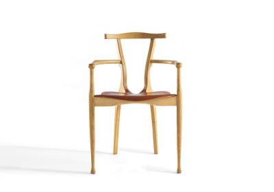 China Gaulino Chair BD Barcelona Design by Oscar Tusquets Blanc with wooden legs in fabric and leather cover for sale