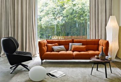 China Husk SOFA  By Patricia Urquiola B&b Italia in fabric and leather cushion for sale