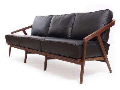 China Katakana Sofa designed from  Dare Studio design by Sean Dare  in solid wood and leather for sale