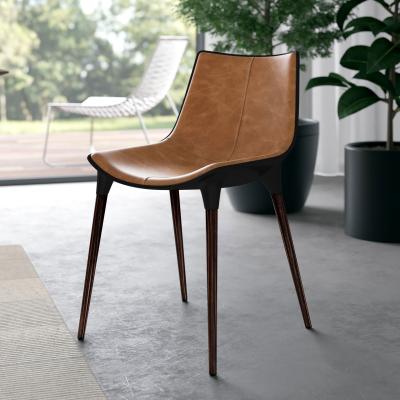 China Langham Dining Chair By Modloft  in solid wood and leather fabric for sale