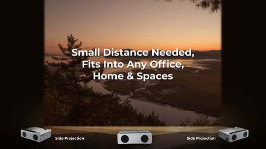 Ehomm W1 Projector keystone adjustment demonstration