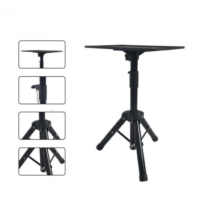 Durable electro-coating steel projector tray speaker stand tripod