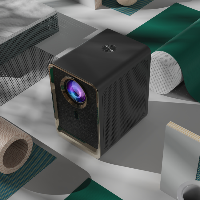 F6 1080P Mini Projector showing high-definition display