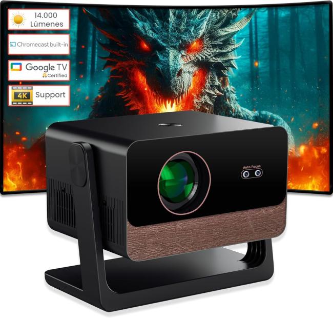 H5 1080P GTV Projector front view showing modern design