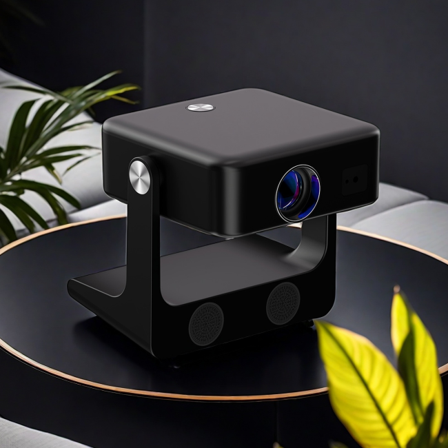 Ehomm D1 Projector showing streaming interface