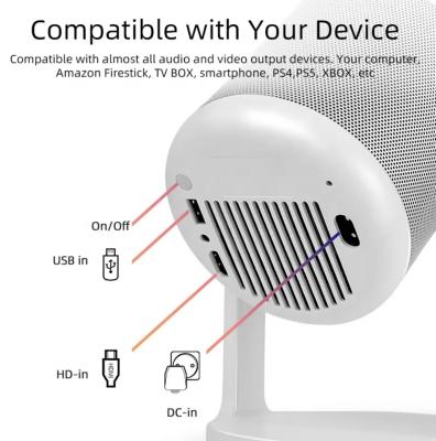 China J1 Mini Flip Android 11.0 Projector , Smart Home Projector HY300 HY320 Smart Projector for sale