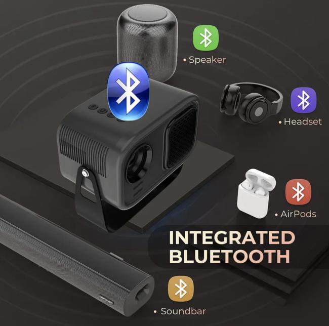 K1 Mini Projector flexible multi-angle projection