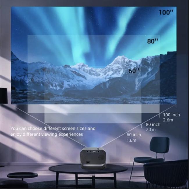 K1 Mini Projector high-speed connectivity options