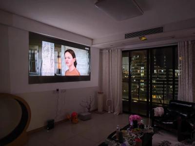 China ALR Metal Portable Foldable Projector Screen Anti Light Magic Sticker 84" 100" 120" 150" for sale