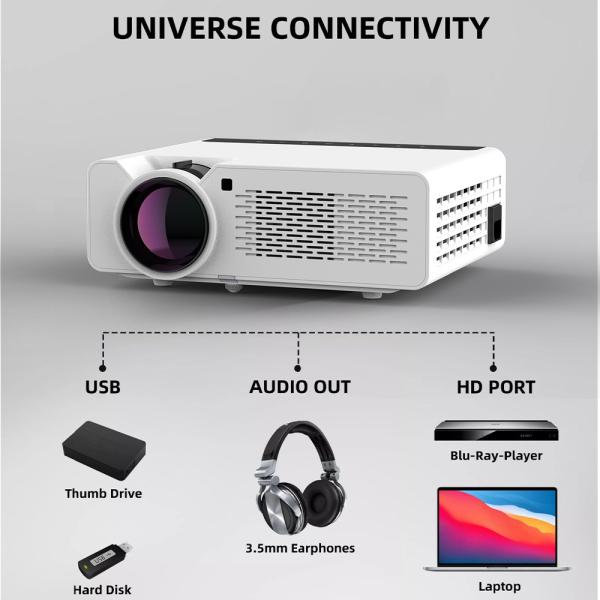 Quality W1 Native 1080P HD Projector Smart Android Projector 800 ANSI Lumens for sale