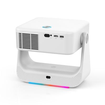 China D2 FHD Android TV Projector 1080P Voice Control Ambient Light Projector for sale