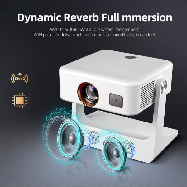 Quality Ehomm D1 White FHD 1080P Android TV Projector , Smart Flagship Projector for sale