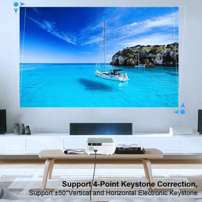 Ehomm X2 Projector displaying high-quality image