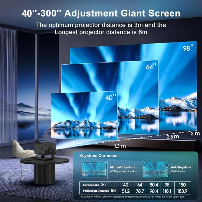 Projector displaying high-quality visuals