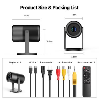 Cina J1 Grigio scuro Freestyle Proiettore portatile Android 11.0 150 ANSI Lumens Projector in vendita