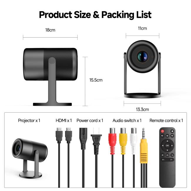 Projector performance details and specifications