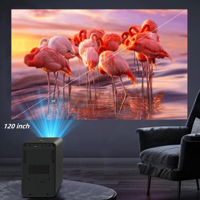 Ehomm F6 Mini Projector auto focus demonstration
