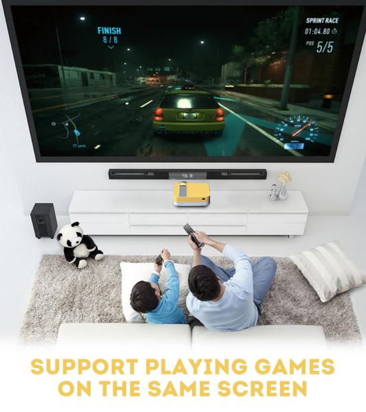 Quality Z6 Mini Portable Projector Android 9.0 White 720P 180 ANSI Lumens Projector for sale