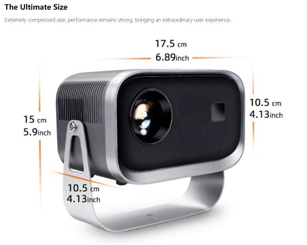 Quality K6 Mini HD 720P Projector Android 360° Rotating Flip Home Smart Projector 4K for sale