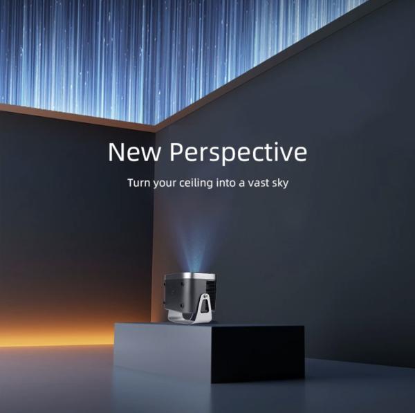 Quality OEM K6 Mini Portable Projector 4k Android 360° Freestyle Auto Focus Projector for sale