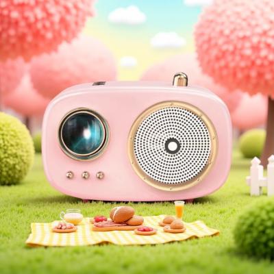 China K2 Pink Mini Cube Portable Projector 720P Android 11.0 150 ANSI Lumens for sale