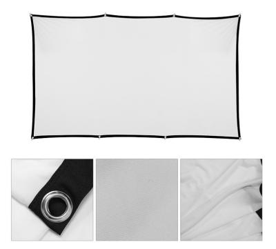 China Simple Elastic Foldable Projector Screen 84 Inch - 150 Inch Tensioned Pull Down Projector Screen for sale