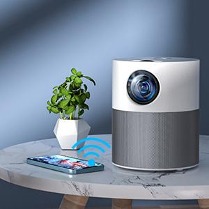 Cina M1 Mini Full HD 1080P Proiettore Android Proiettore cilindrico unico con borsa da porta / Mini treppiede in vendita