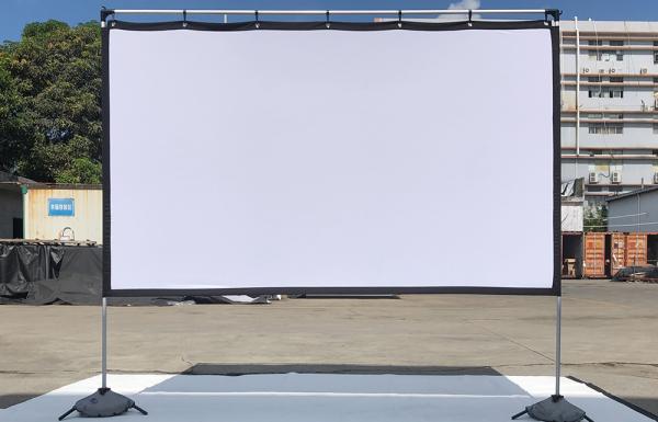 Quality Premium Outdoor Foldable Portable Projector Screen – 80″ 100″ 120″ 16:9 HD Movie Screen for sale
