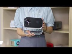 K6 Mini HD 720P Projector Android 360° Roterende Flip Home Smart Projector 4K Auto Focus