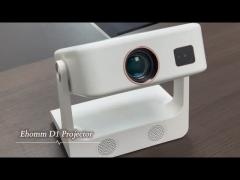 D1 Donkergrijs FHD 4K Google TV Projector Spraakbesturing Freestyle TV Projector