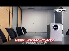f1 white netflix licensed projector mini 1080p auto focus projector