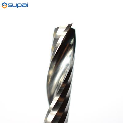 China Single Flute CNC Router Bits One Flute Spiral End Mills Carbide Milling Cutter Spiral PVC Cutter for sale