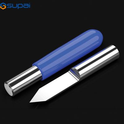 China V Shape Flat Bottom Carbide PCB Engraving Bits 3.175mm CNC Router Bit 10/15/20/ 30/45 Degree Milling Cutter Tools for sale