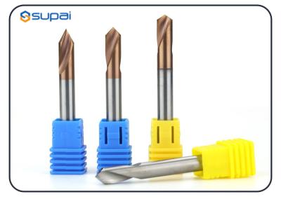 Cina TiN Coating CNC Spot Drill Bits Diametro 4 6 8 10 mm Per la perforazione dell'alluminio in acciaio inossidabile in vendita