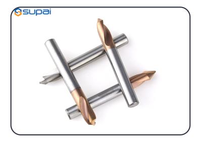 Cina TiN Coating CNC Spot Drill Bits Diametro 4 6 8 10 mm Per la perforazione dell'alluminio in acciaio inossidabile in vendita
