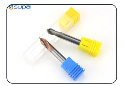 Cina TiN Coating CNC Spot Drill Bits Diametro 4 6 8 10 mm Per la perforazione dell'alluminio in acciaio inossidabile in vendita