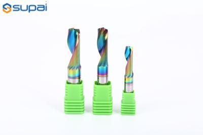 China 3.175mm Aluminium Endmühle Einzelflöte CNC Spiral Router Bits Nichteisenmetall zu verkaufen