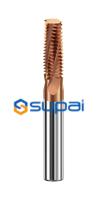 China Solid Carbide Thread End Mill  65hrc Customize ISO Metric Three-Teeth CNC For Threading for sale