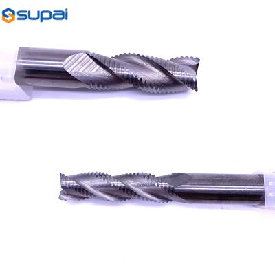 China 12mm Shank Roughing End Mill with TiAlN Coating and 4 Cutting Edges for sale