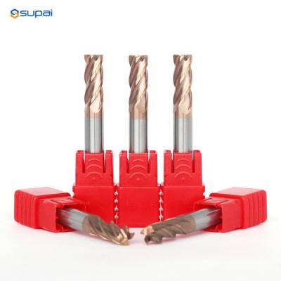 China 45/55/60/65 Degrees Corner Radius End Mill For Non-Ferrous Metal OEM/ODM Customized Logo for sale
