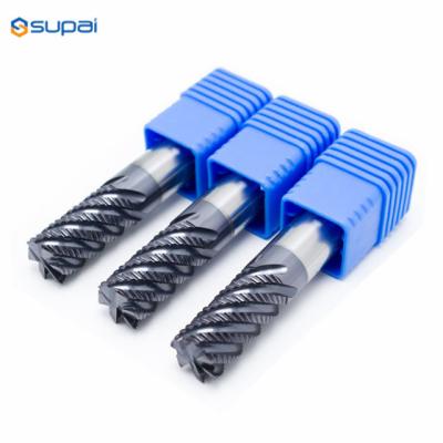 China Long Flute Roughing End Mill Suitable For 12mm Cutting Diameter With 3mm Corner Radius for sale