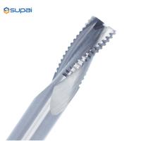 China Precision Cutting 45° Cutting Edge Angle Roughing End Mill 4 Flute 3mm Corner Radius for sale
