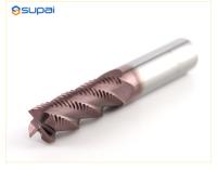 China High Performance Square Roughing End Mill For Wood Cutting 4 Flute for sale