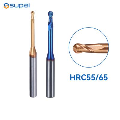 China CNC Long Neck End Mill 2 Flutes Machining Customized Overall Length With Coating for sale