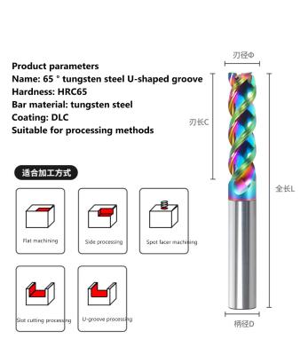 Cina 35/38/40/45 Fabbricazione di terminali di carburo ad angolo elicoidale per materiali e direzioni di taglio diversi in vendita